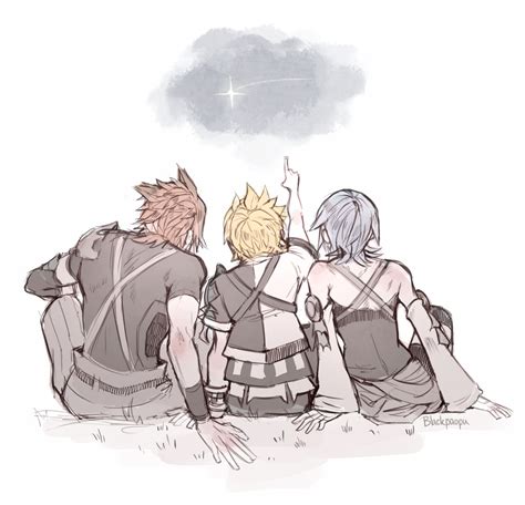 Aqua Ventus And Terra Kingdom Hearts And 1 More Drawn By Blackpaopu