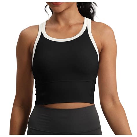 Celivon Womens Sports Bras U Neck Back Push Up Fitness Camisole Full Coverage Vest Underwear