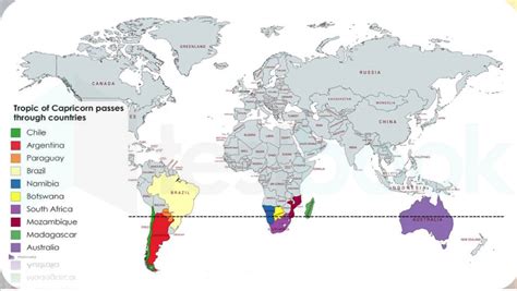 Africa Map Tropic Of Cancer