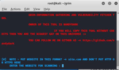 grim outil de collecte d informations dans kali linux stacklima