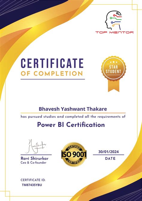 Powerbi Dataanalytics Certificationcomplete Datascience Bhavesh Thakare