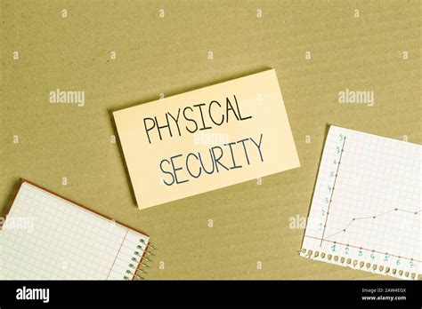 Writing Note Showing Physical Security Business Concept For Designed