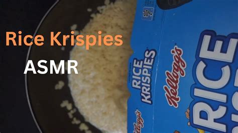 Rice Krispies Cereal Asmr Youtube