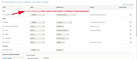 8 how i can i have a separate variation field in commerce 2 drupal
