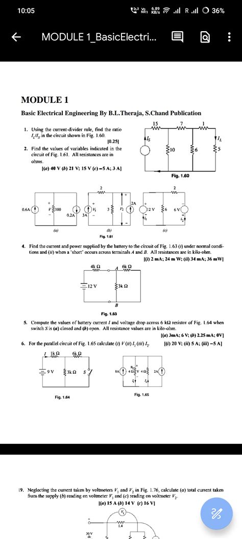 1005 36 Module 1basicelectri Module 1 Basic Electrical Engineeri