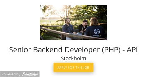 Mina Boström Nakicenovic ️ On Linkedin Senior Backend Developer Php
