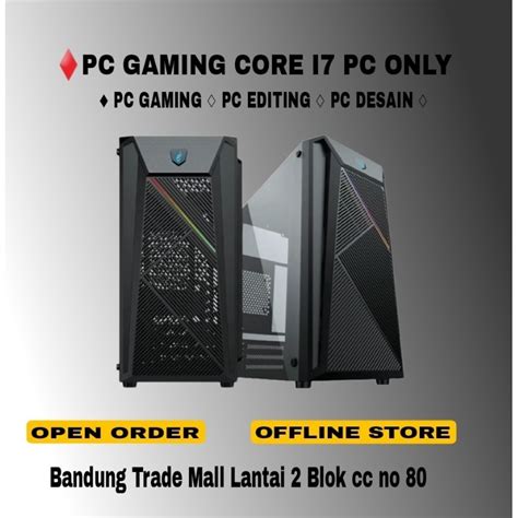 Jual Pc Gaming Fullset Core I Ram Gb Ssd Gb Vga Gb Gtx Led In Samsung Shopee