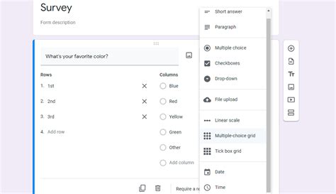 How To Add Ranking Questions In Google Forms