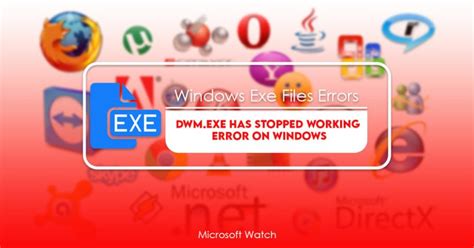 Dwmexe Has Stopped Working Error On Windows Fixed Microsoft Watch