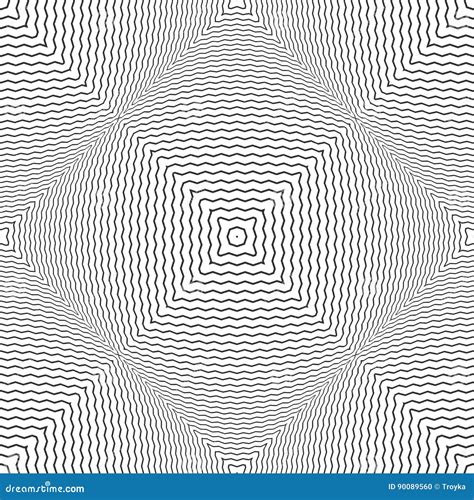 Seamless Checked Convex Pattern Zigzag Lines Texture Stock Vector Illustration Of Iteration
