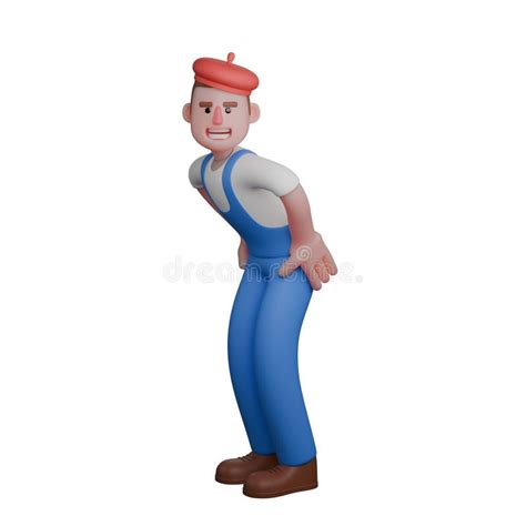 An Artist Stands With His Hands On His Hips Slightly Leaning Forward