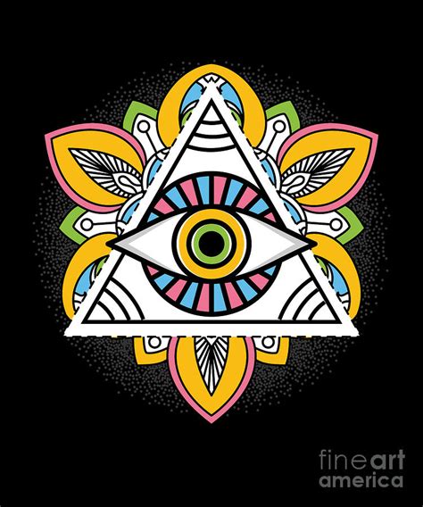 illuminati symbol mandala masonic triangle conspiracy t digital art by thomas larch fine