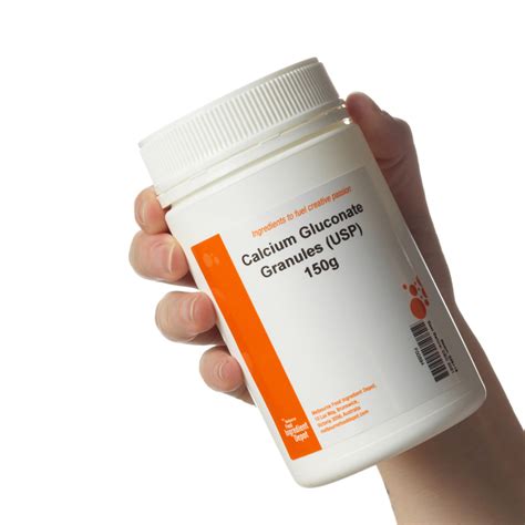 Calcium Gluconate Granules (E578) - The Melbourne Food Depot, Melbourne ...