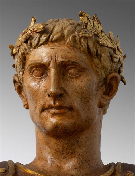 Proantic Sculpture Of Caesar Augustus