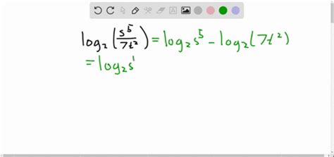SOLVED Expanding Logarithmic Expressions Use The Laws Of Logarithms To Expand The Expression