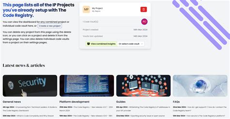The Code Registry New Release V108 8th April 2024