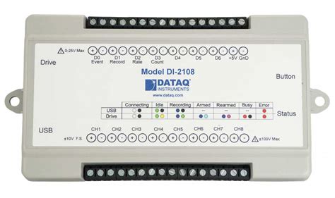 High Speed USB DAQ System DI 2108 From DATAQ Instruments