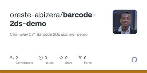GitHub Oreste Abizera Barcode 2ds Demo Chainway C71 Barcode 2Ds