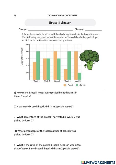 Double Bar Graph Interactive Worksheet Live Worksheets Worksheets