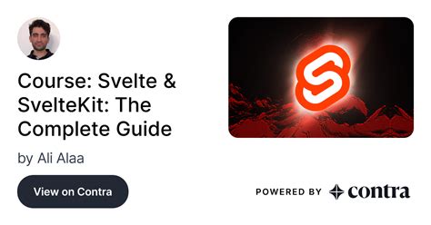 Course Svelte And Sveltekit The Complete Guide By Ali Alaa