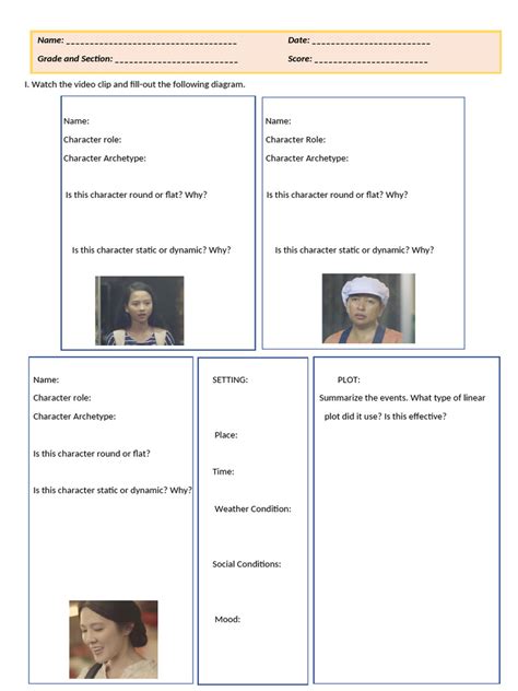 Character Setting Plot Pdf