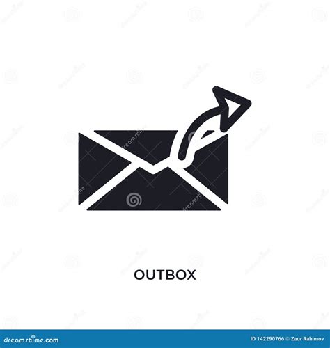 Outbox Isolated Icon Simple Element Illustration From Message Concept