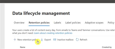 Admin Guide How To Create A Sharepoint Retention Policy