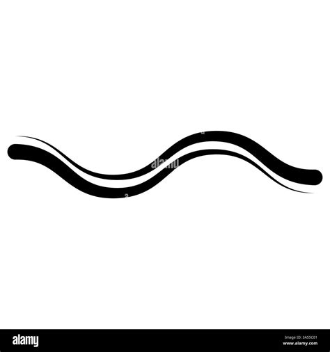 Black Wavy Lines Creating Abstract Representation Fluid Motion And Energy Stock Vector Image