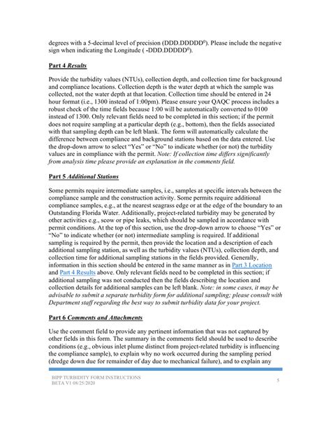 Download Instructions For Turbidity Monitoring Form PDF Templateroller