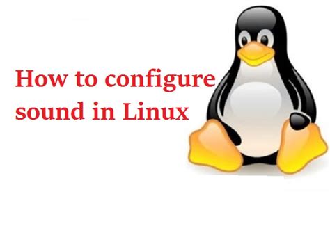 How To Configure Sound In Linux