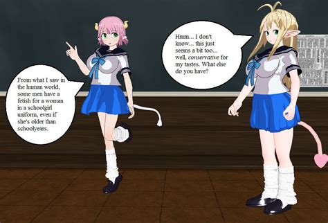 Elfeda Mirjasdottir And Merclida Ygvar Schoolgirls By Quamp On Deviantart