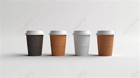 흰색 배경에 뚜껑이 있는 고품질 3d 렌더링 종이컵 판지 배경 하얀색 배경 종이 배경 이미지 Hd 판지 하얀색 종이