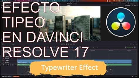 Typewriter Effect En Davinci Resolve 17 Youtube