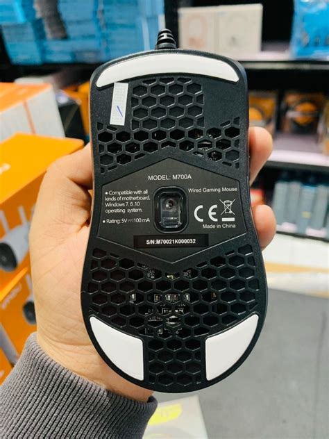 Delux M700a Rgb Wired Gaming Mouse Honeycomb Design Black Computers