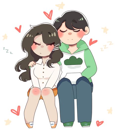 Snuggle Couple By Peach Iie On Deviantart