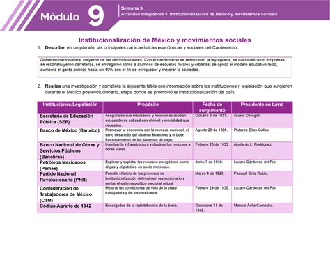 Modulo 9 Semana 2 Actividad Integradora 3 Ejercicios