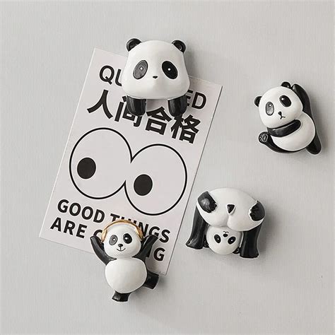 Креативный 3d магнит в форме панды для холодильника детская игрушка милый ностальгический