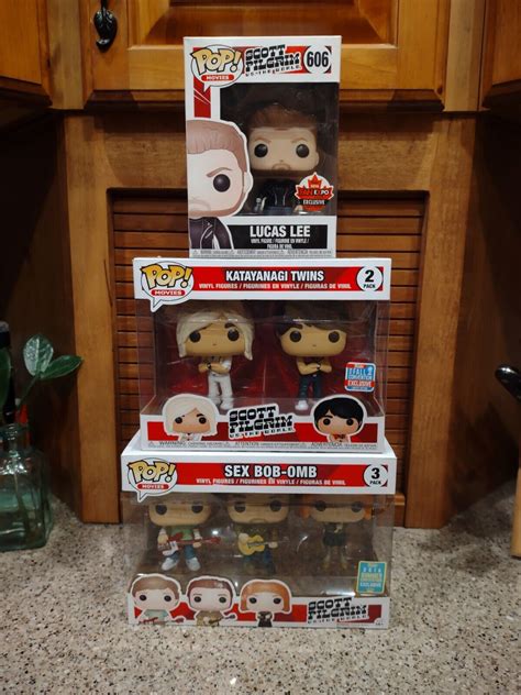 Funko POP Sex Bob Omb 3 Pack Scott Pilgrim Stephen Stills Kim Pine SDCC 2016 EBay
