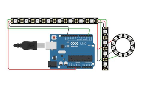 Circuit Design Neopixel Tinkercad