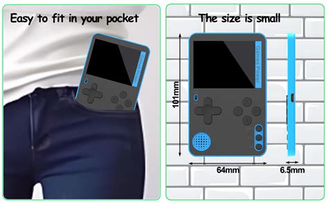 Tiny Retro Handheld Game Console With 500 Built In Classic Arcade Games Featuring A