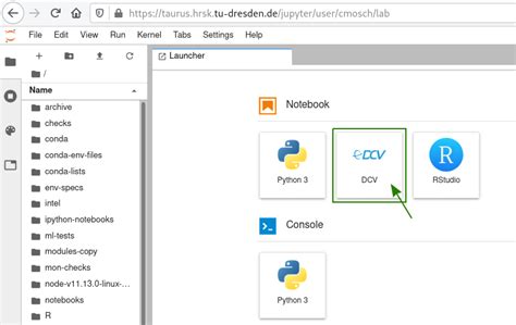 desktop cloud visualization dcv zih hpc compendium