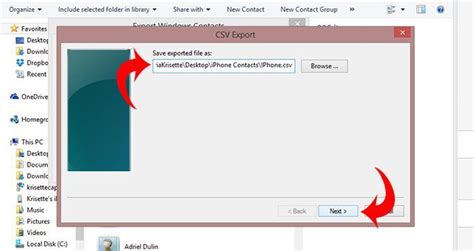 How To Export Iphone Contacts To Csv File In Windows 8