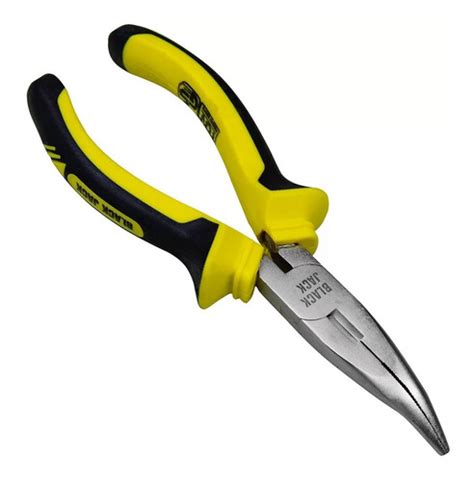 Alicate Ponta Curva 6 Polegadas Black Jack Chrome Vanadium Parcelamento Sem Juros