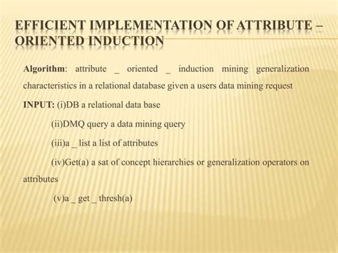 Data Generalization And Summarization Pptx