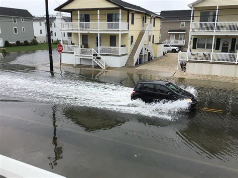 Ocean City Streets See Flooding Amid High Tides Strong Winds Ocean