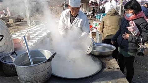 山东费县76岁大爷农村大集卖馄饨，6元一碗一天卖几百碗，味超赞 Youtube