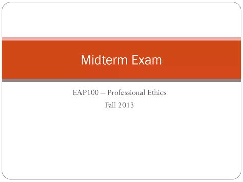 Midterm Exam Ppt