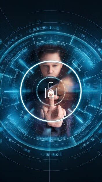 Identity Protection Security Biometric Technology Verification Futuristic Business Control