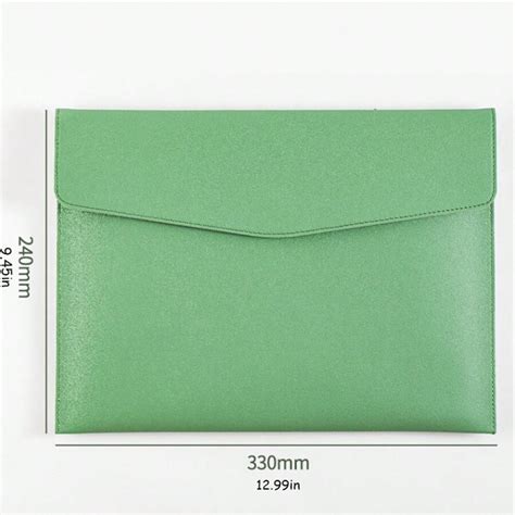 Pc PU Leather A File Folder Document Holder Waterproof Portfolio Envelope Folder Case With