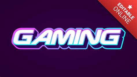 Gaming 3d Text Effect Font Generator